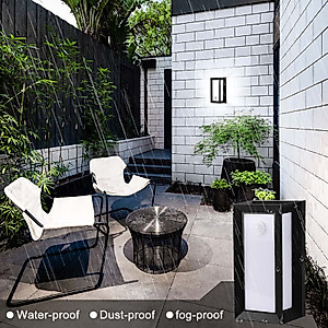 Phenas 18W Motion Sensor LED Wall Light Outdoor Dusk to Dawn Light Sensor LED Wall Sconce Light Waterproof LED Wall Lamp for Patio Porch Courtyard Garden Backyard Villa, Cold White