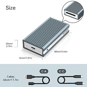 CFexpress Card Reader,MAIWO CFexpress Adapter with USB 3.1 Gen 2 10Gbps Interface,Support Windows/Mac/Linux/Android, for Professional Filmmakers, Photographers