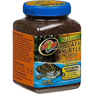 Zoo Med Natural Aquatic Turtle Food, Hatchling Formula, 8-Ounce