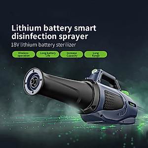 SEHGOUN Disinfection Fogger,6 Position Spray Regulator 25ft Effective Spray Range with 2L/0.53 Gallon Tank,2 Pcs Rechargeable Lithium Battery,Essential Product for Disinfection and Epidemic Prevention