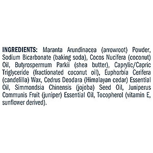 Schmidt's, Aluminum Free Natural Deodorant for Women and Men 24 Hour Odor Protection Certified Cruelty Free Vegan Deodorant oz, Cedarwood + Juniper, 3.25 Ounce