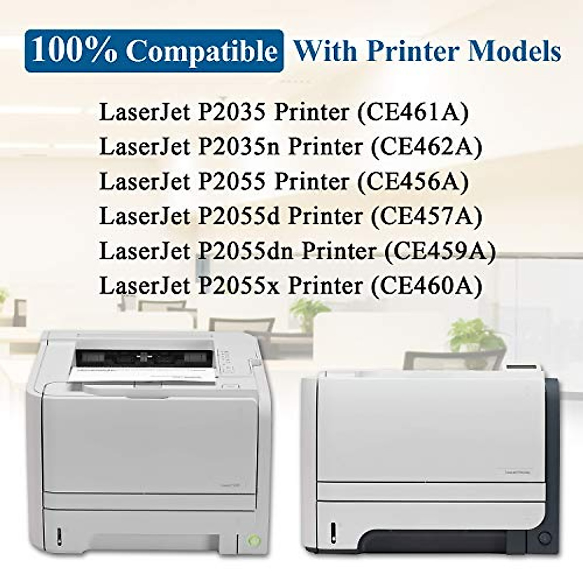 2-Pack Black 05A | CE505A Toner Cartridge Replacement for HP P2035 P2035n P2055 P2055d P2055dn P2055x Printer Toner - by VaserInk