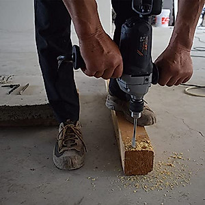 MAXXT Drill Mixer Set with Spade Handle 1/2 inch Electric Corded Mixing Drill Machine 9A Motor Concrete Mud Mixer