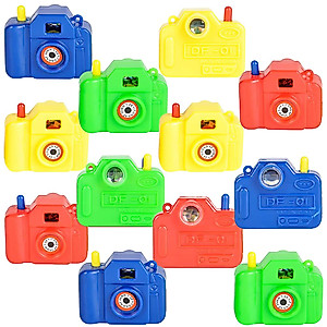 ArtCreativity Mini Plastic Animal Camera Viewers, Set of 12, Children’s Pretend Play Prop with Images in Viewfinder, Fun Birthday Party Favors, Goodie Bag Fillers, Holiday Prize for Boys and Girls