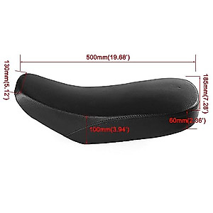 Universal ATV Seat Pad Motorcycle Seat Part Bike Seat Pad compatiable with 50cc 70cc 90cc 110cc TaoTao Chinese ATV Quad Bike kids Youth ATV quad four wheelers 4-Wheel Black