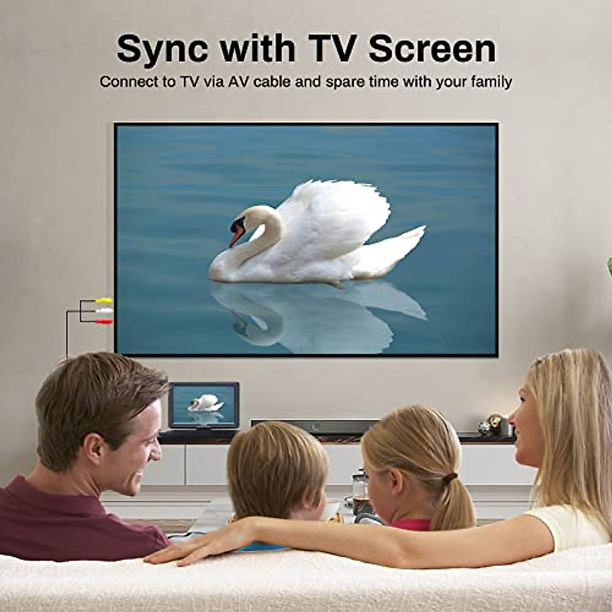 MINLOVE 17.9" Portable DVD Players, DVD Player for Car with 15.6" Large HD Screen/6 Hrs Rechargeable Battery/Car Charger, Region Free, Support AV in&Out/CD/DVD/SD Card/USB, Black