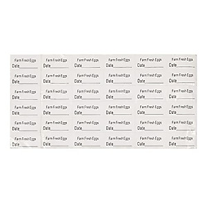 36 Pack Egg Cartons Bulk Holds 10 Chicken Eggs with Date Labels, Clear Plastic Tray