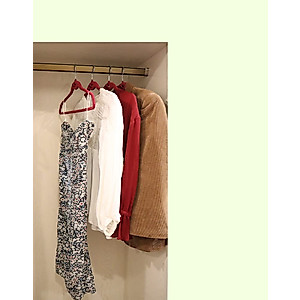 ATZJOY Velvet Hangers, Non Slip 360 Degree Swivel Hook Strong and Durable Clothes Hangers for Coats, Suit, Shirt, Pants & Dress Clothes(50 Pack Burgundy)