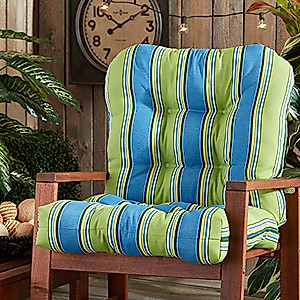 South Pine Porch Cayman Stripe Seat/Back Chair Cushion, 1 Count (Pack of 1)