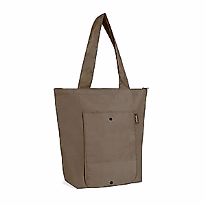 Sachi 3 Piece Market Tote Set – Insulated Thermal Reusable Grocery Bags for Cold and Hot Foods – Lightweight, Portable and Fold-able (Brown Damask Paisley)