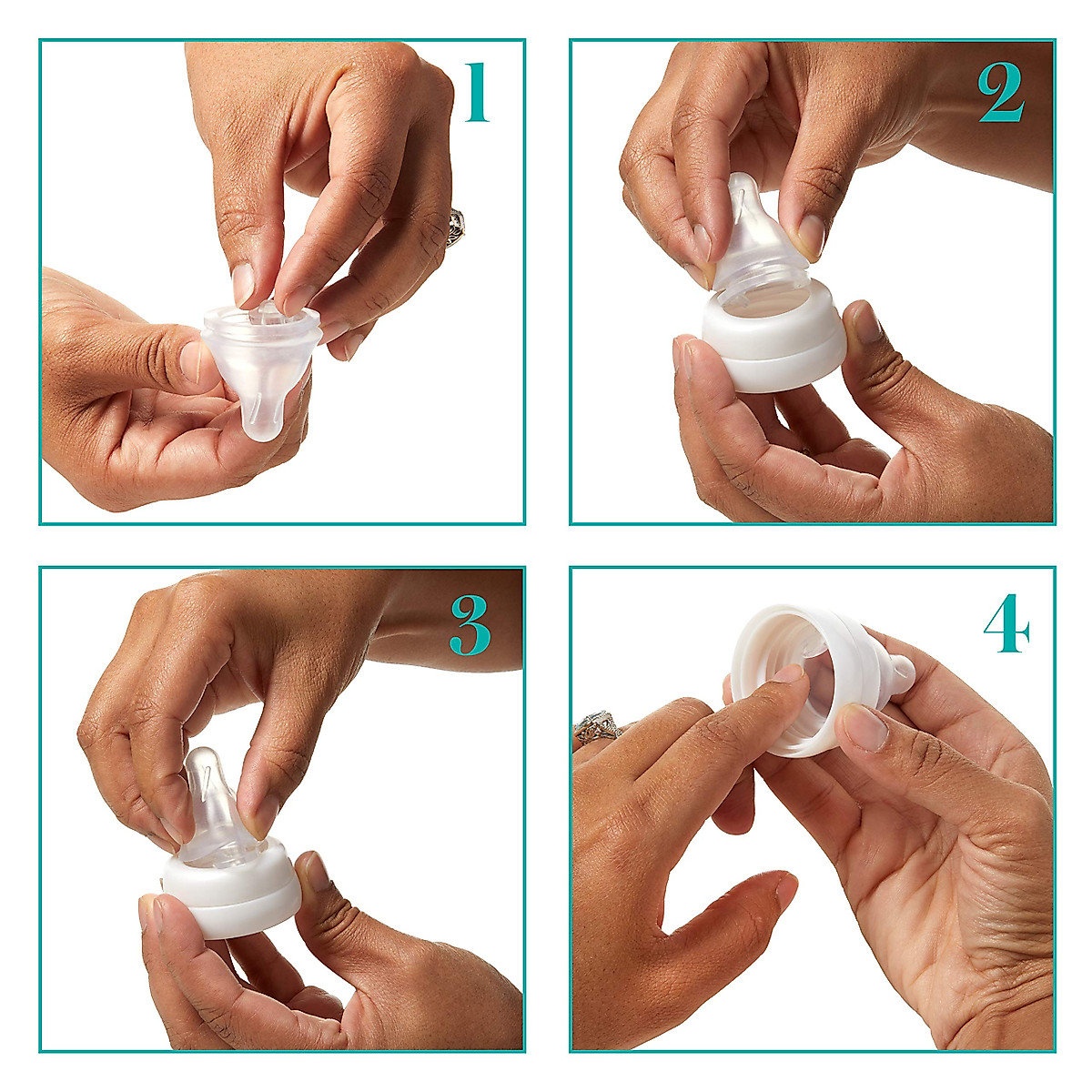 Evenflo Balance Plus Standard Neck Nipples for use with Evenflo Balance Plus Standard Neck Bottles, Fast Flow for 8 Months and up, 6-Pack