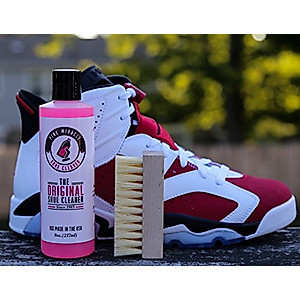 Pink Miracle Shoe Cleaner Kit Bottle Fabric Cleaner for Leather, Whites, and Nubuck Sneakers (4 Oz)