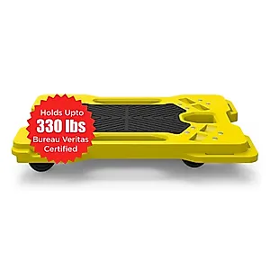Connectable Moving Dolly | 330 lbs Capacity per Dolly - BV Certified| Anti-Slip Surface | Made of Heavy-Duty Polypropylene & Thermoplastic | Non-Marking 3” Swivel Casters | 25’’ x 17.1’’ x4.7’’