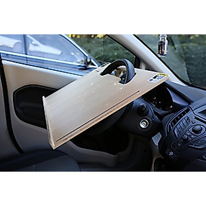 Wheeldesk Contractor Size (23 1/2" x 16 1/2") C-Desk Works Best in Larger Vehicles - Very Big Writing Surface - Mobile Office - Steering Wheel Laptop Table - Automobile Desk - Multipurpose Workstation