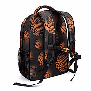 XOZOTY Sport Basketball Personalized Name Waterproof Unisex Backpack for Women Men College Daily Bag