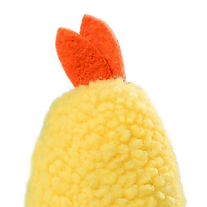 HUONIU Interactive Plush Dog Toy with Sound - Shrimp Shaped, Tough Chew Toy for Small to Medium Dogs, Ideal for Play and Dental Health