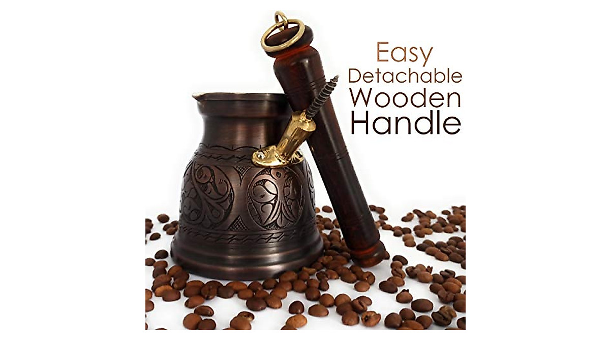 DEDE Copper IST XLarge Coffee Pot - Handcrafted Excellence