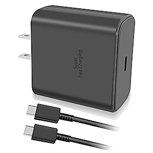 USB C Charger for Samsung Fast Charger Type C,45W USB-C Super Fast Charging Wall Charger for Samsung Galaxy S22 S23 S23+ S20 S21 Ultra /Note20/note10,Galaxy Z Fold 4 5G, Z Flip 4 5G, Fold Z3, Tab S7FE