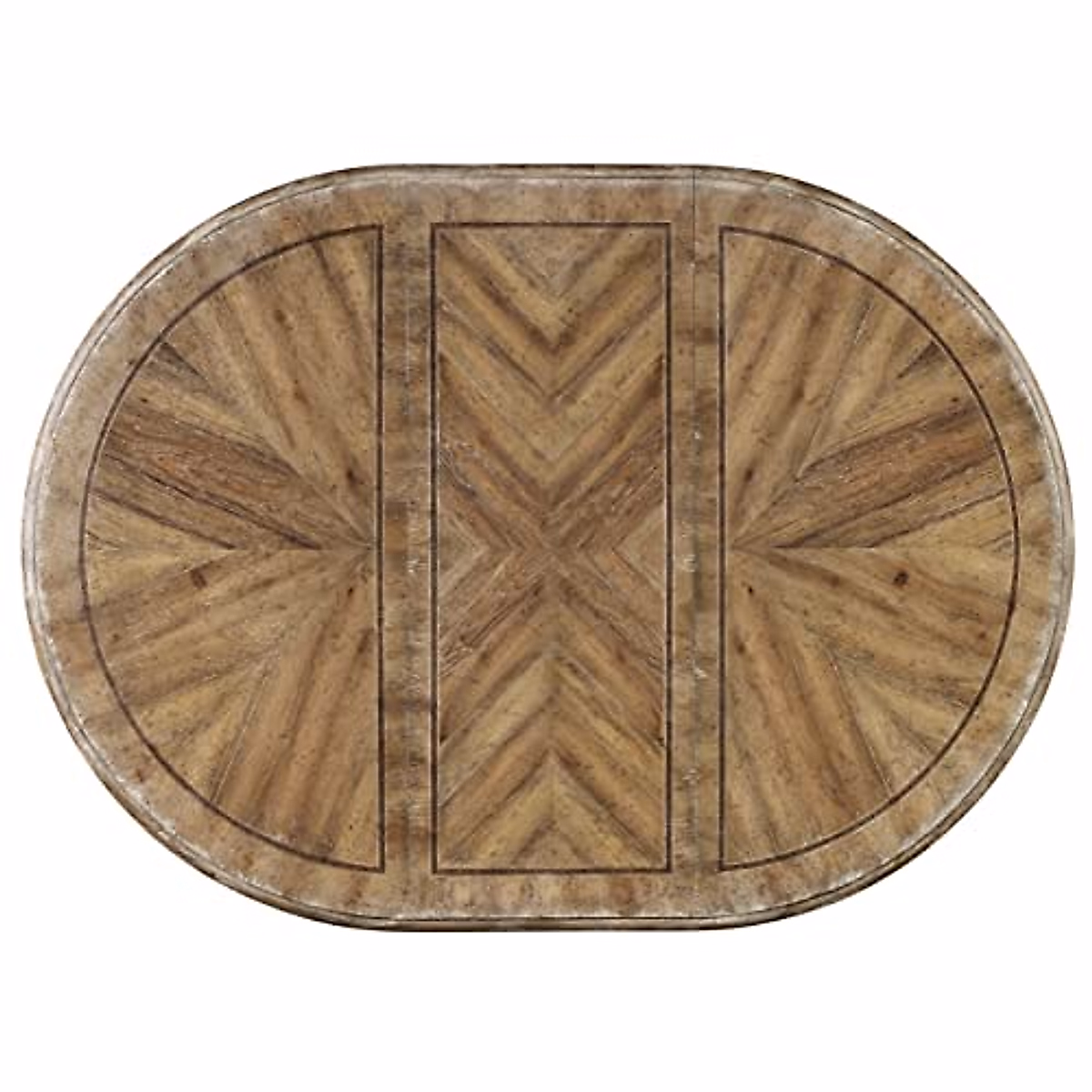 Hooker Furniture Chatelet Round Extendable Dining Table in Vintage White