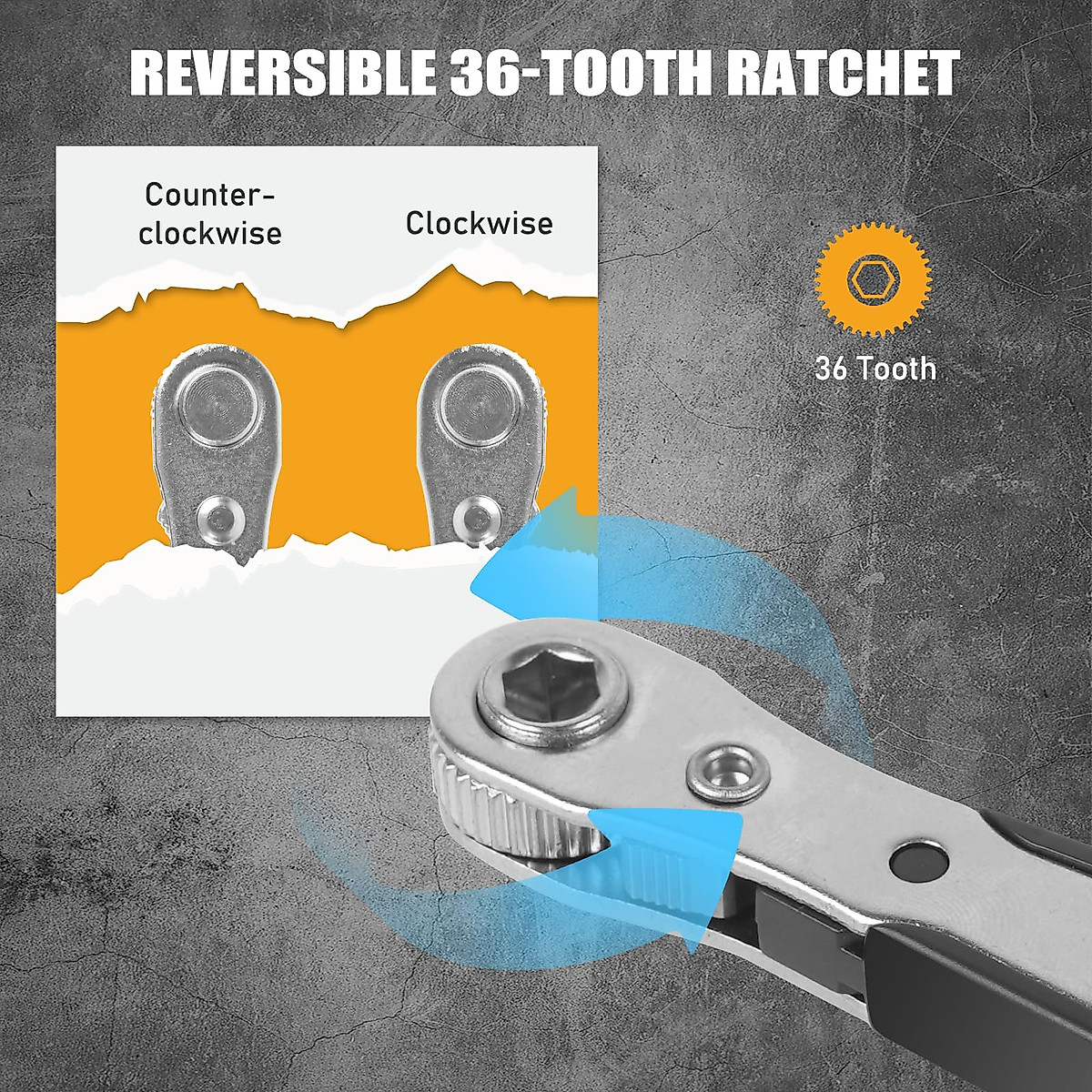 GURADESIGN 49-Piece Screwdriver Bit Set with Right Angle Screwdriver, S2 Steel, include Hex/Torx/Phillips/Slotted/Square/Bit Holder.