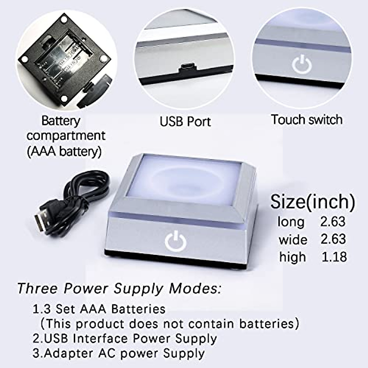 PODOI 3D Moon Crystal Ball, Birthday Christmas Astronomy Gifts for Kids, Gifts for Space Lovers, Presents for Children