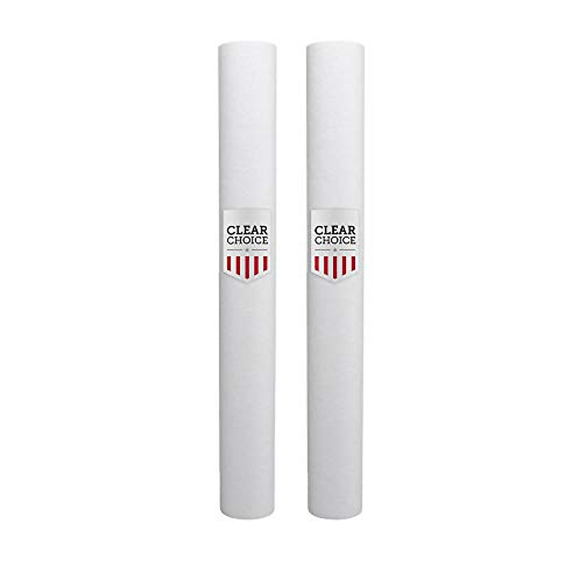 Clear Choice Sediment Water Filter 5 Micron 20 x 2.50" Water Filter Cartridge Replacement 20 inch RO System DEV910912, 155756-43 P5-20 PD-5-20, 2-Pk