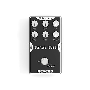 Caline Digital Reverb Pedal Guitar Effects Pedal with True Bypass Aluminum Alloy Housing Snake Bite CP-26 Hall Reverb