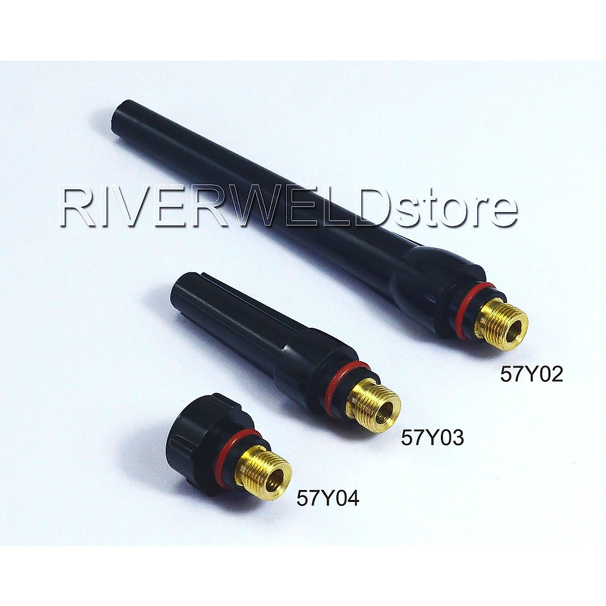 RIVERWELD TIG Back Cap 57Y02 57Y03 57Y04 Fit QQ300 PTA DB SR WP 17 18 26 TIG Welding Torch 3pk