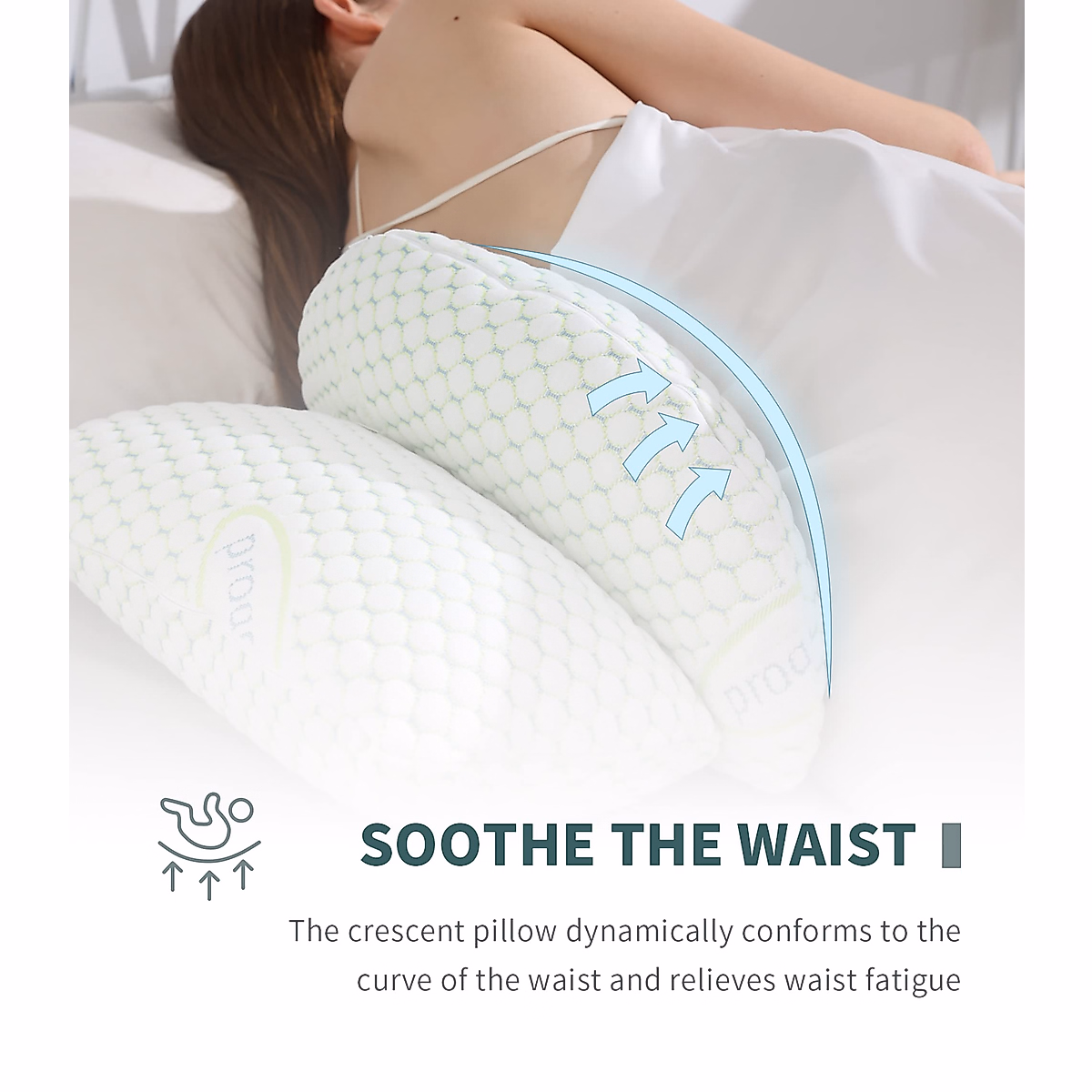 Oternal Pregnancy Pillows for Sleeping, Multipurpose Cuddle Pillow Pregnancy Must Haves, Ultra Soft Comfortable Maternity Pillow for Abdomen, Leg, Hip Support