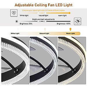 MIDIT Ceiling Fan with Light FSD01-Black