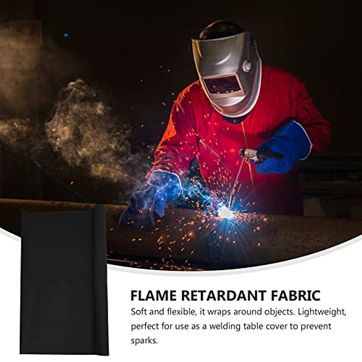 Housoutil Material Felt Cloth Fire Blanket Welding Blanket for Smoker Welding Table Welding Cloth Fabric Medium Insulated Welding Blanket Fiberglass Blanket Heavy Fireproof Cloth