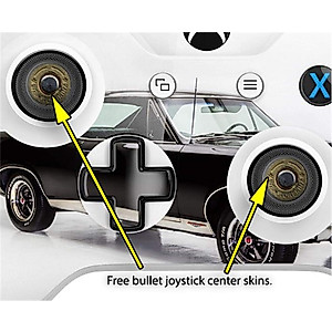 WraptorSkinz Decal Vinyl Skin Wrap compatible with XBOX One S / X Controller - 1967 Black Pontiac GTO 3786 (CONTROLLER NOT INCLUDED)