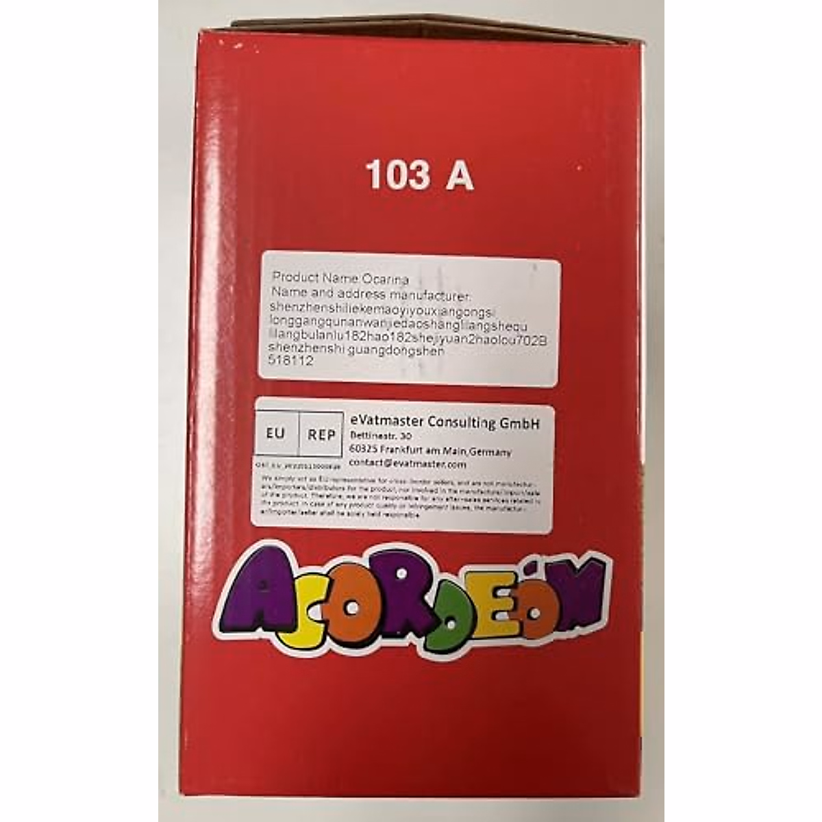 Mini Accordion 10 keys Button Kids Accordian,Musical Instrument,Accordions for Beginners (Red)