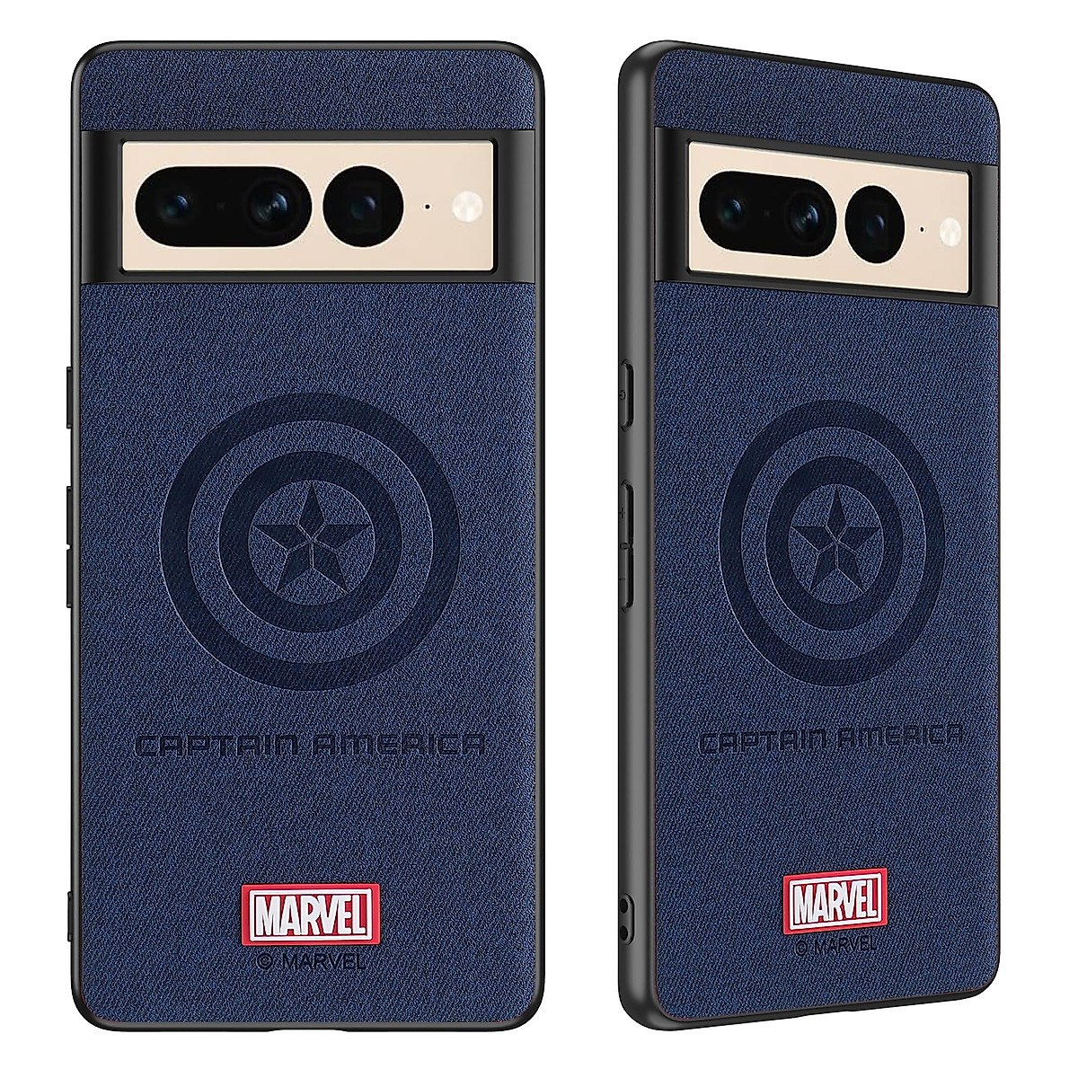IRON SPIDER Case for Google Pixel 6, with Superhero Character Compatible Pixel 6 Leather Case (Blue)