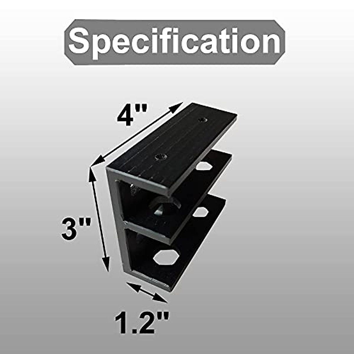 PIAOLGYI Under Desk Double Decker Laptop Holder Mount with Screw,Under Desk Laptop Mount Bracket,Add On Under Table Laptop/Keyboard Storage（3 Pcs）