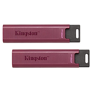Kingston DataTraveler Max Type-A 256GB High Performance USB Flash Drive USB 3.2 Gen 2 Up to 1000 MB/s Sliding Cap Design DTMAXA/256GB - 2 Pack