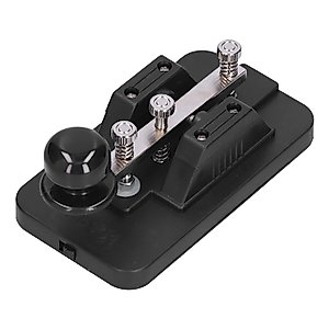 Morse Code Key Telegraph Tapper Manual CW Practice Tool Trainer with Buzzer for Beginner