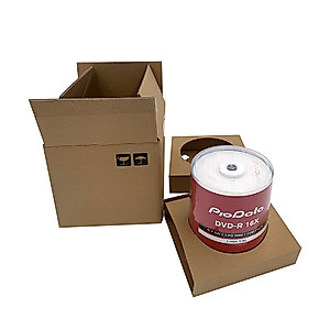 PioData DVD-R 4.7GB 16X Logo Top Blank Media | 100-Pack Cake Box Spindle | Blank DVDs for Burning Video, Bulk Discs for Data Storage