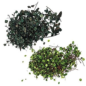 Realistic Miniature Leaves Simulation Leaves for DIY Model Railway Fairy Garden Diorama Scenery, Pack of 2