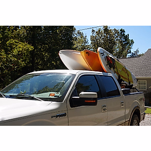 Viking Solutions Truck Bed Kayak/SUP Rack - Adjustable Heavy-Duty Powder-Coated Steel Construction Supports 150lbs