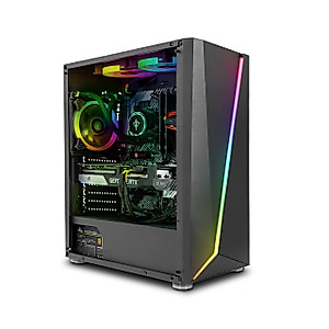 YEYIAN Kunai X11 Gaming PC Desktop Computer, INTEL i5-11600KF 6-Core 3.9GHz, GeForce RTX 3060 12GB GDDR6, 500GB NVMe SSD, 2TB HDD, 16GB DDR4 3200MHz, 120mm AIO Liquid Cooling, Windows 11, WiFi 5, BT 5
