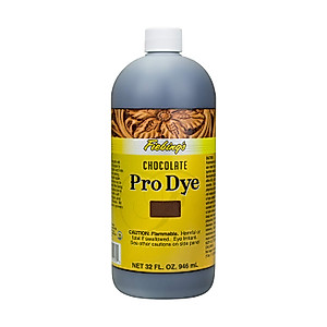 Fiebing's - Pro Dye 32 Oz Chocolate - Professional Oil Dye for Dyeing Leather…