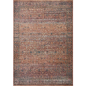 Loloi Jean Stoffer Bradbury Collection, Sunset & Multi, 2'-6" x 12'-0" Runner Rug – Modern & Traditional Area Rugs for Living Room Bedroom Entryway & Hallway No Shed High Traffic Area Decor Rug