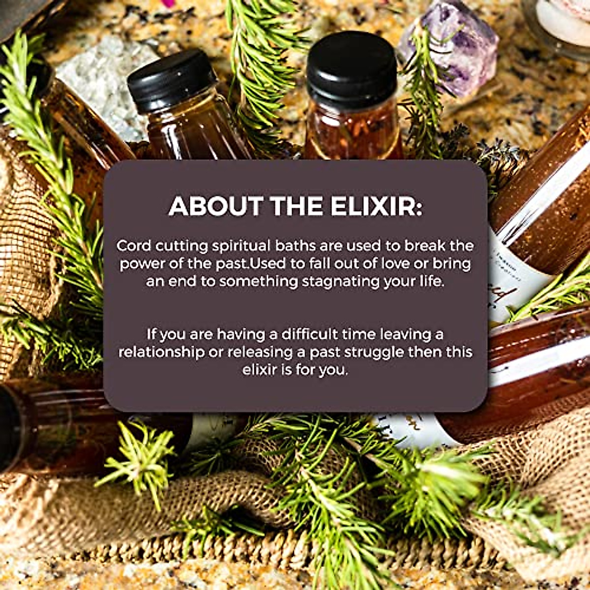 Iwason Healing Cord Cutting Elixir – 10 oz Spiritual Cleansing Bath Elixir Soak Made with Black Walnuts| Energy Healing Soothing Bath Soak with Natural Extracts