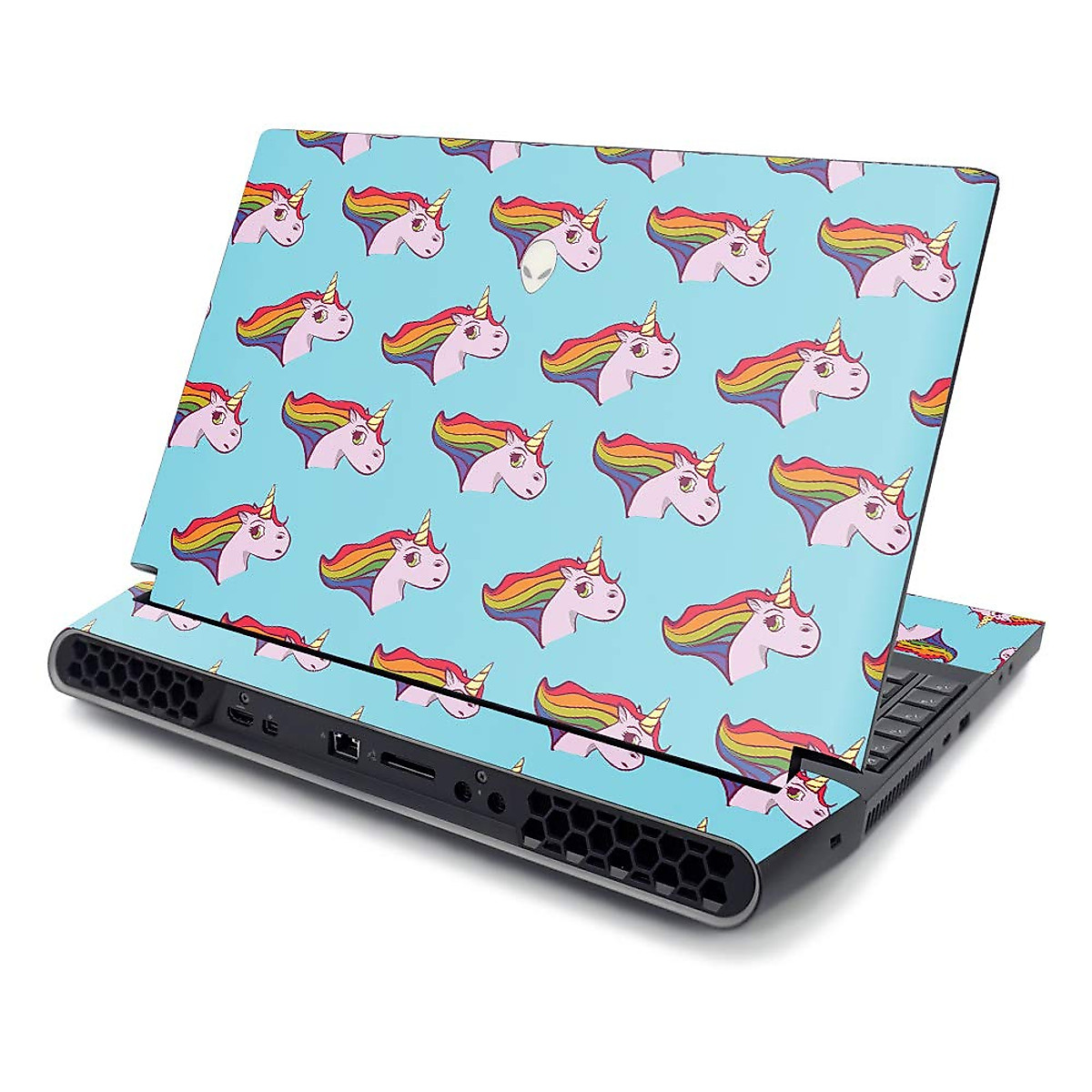 MightySkins Skin Compatible with Alienware Area-51M 17" (2019) - Pretty Unicorn | Protective, Durable, and Unique Vinyl Decal wrap Cover | Easy to Apply, Remove, and Change Styles | Made in The USA