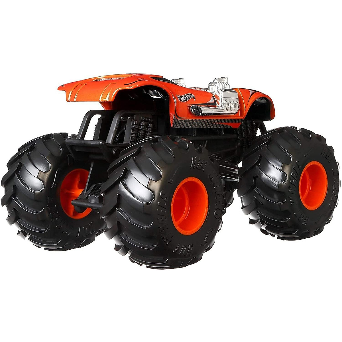 Hot Wheels Monster Trucks Twin Mill die-cast 1:24 Scale Vehicle with Giant Wheels for Kids Age 3 to 8 Years Old Great Gift Toy Trucks Large Scales