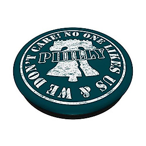 Vintage Philly No One Likes Us We Don't Care Philadelphia PopSockets Swappable PopGrip