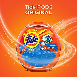 Tide PODS Laundry Detergent Soap PODS, High Efficiency (HE), Clean Breeze, 81 count