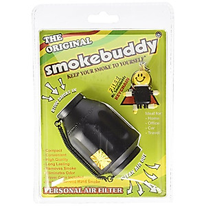 Smoke Buddy Personal Air Purifier Cleaner Filter Removes Odor -Black