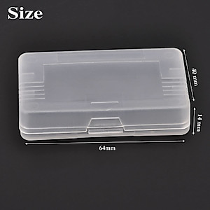 Tectra 10Pcs Game Card Cartridge Case, Clear Protective Game Cartridge Card Box Storage Case Cover for Nintendo Game Boy Advance GBA